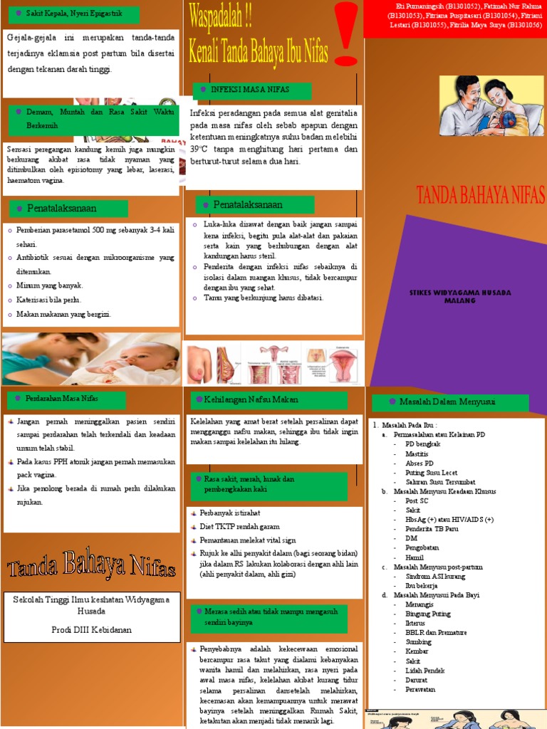 Leaflet Tanda Bahaya Nifas | PDF