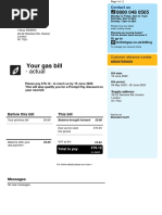British Gas Example Bill | PDF | Invoice | Cheque
