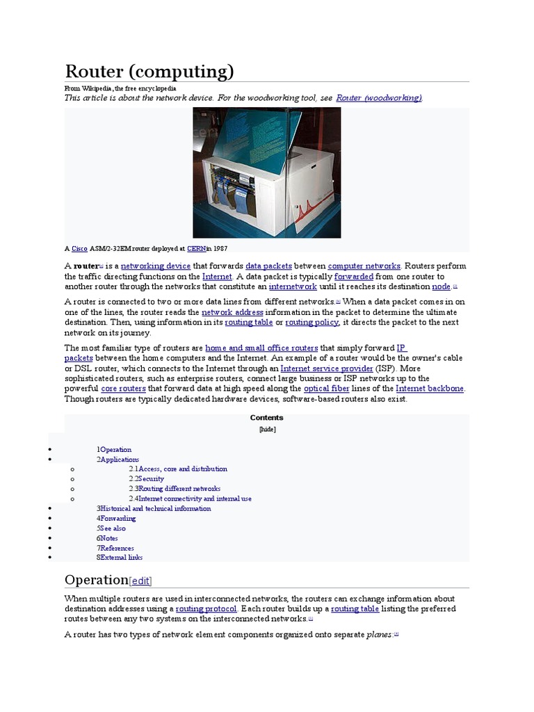 An Overview of Router Functions and Applications in Networking ...