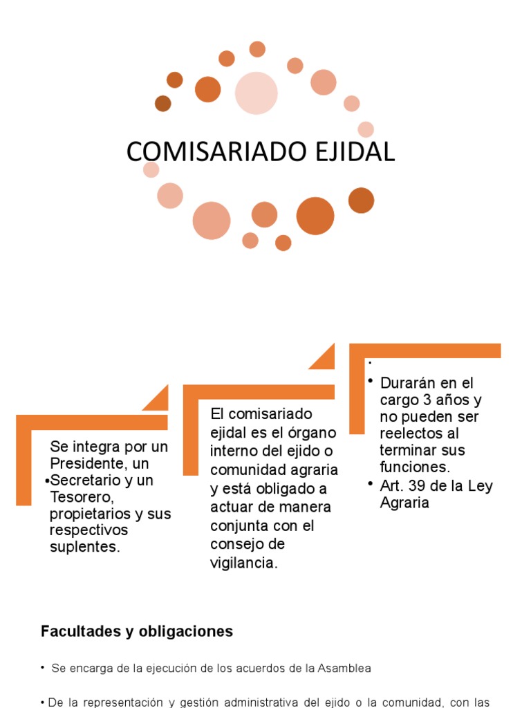 Comisariado Ejidal | PDF | Instituciones sociales | Ciencias sociales