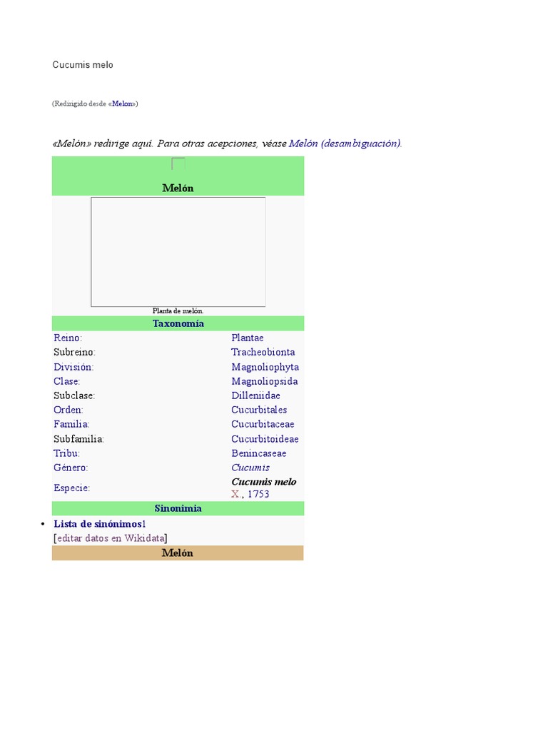 Meloncito | PDF | Plantas Domesticadas | Cultivos