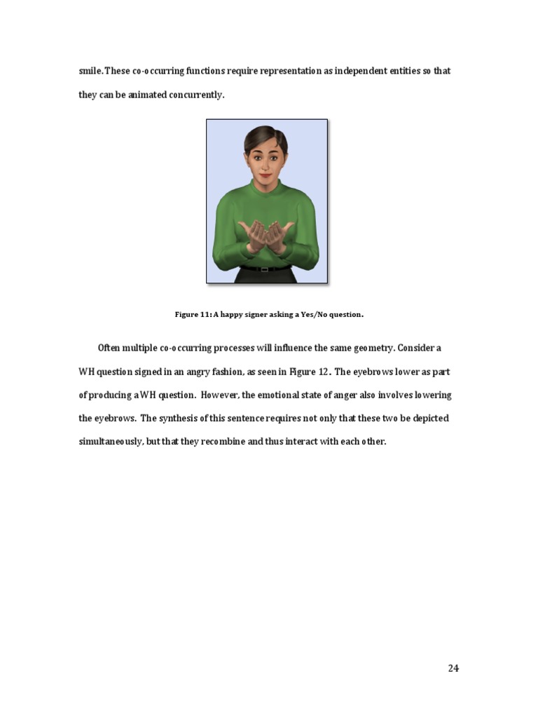 A Representation of Selected Nonmanual Signals in American Sign L ...