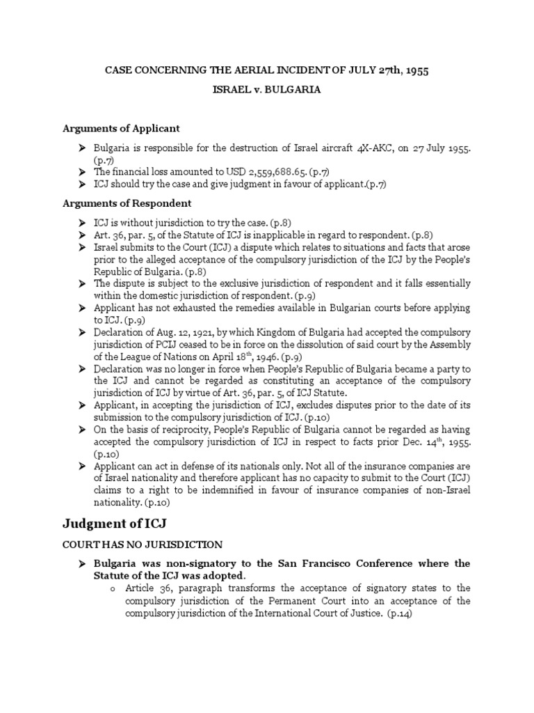 Judgment of ICJ | PDF | Jurisdiction | Government
