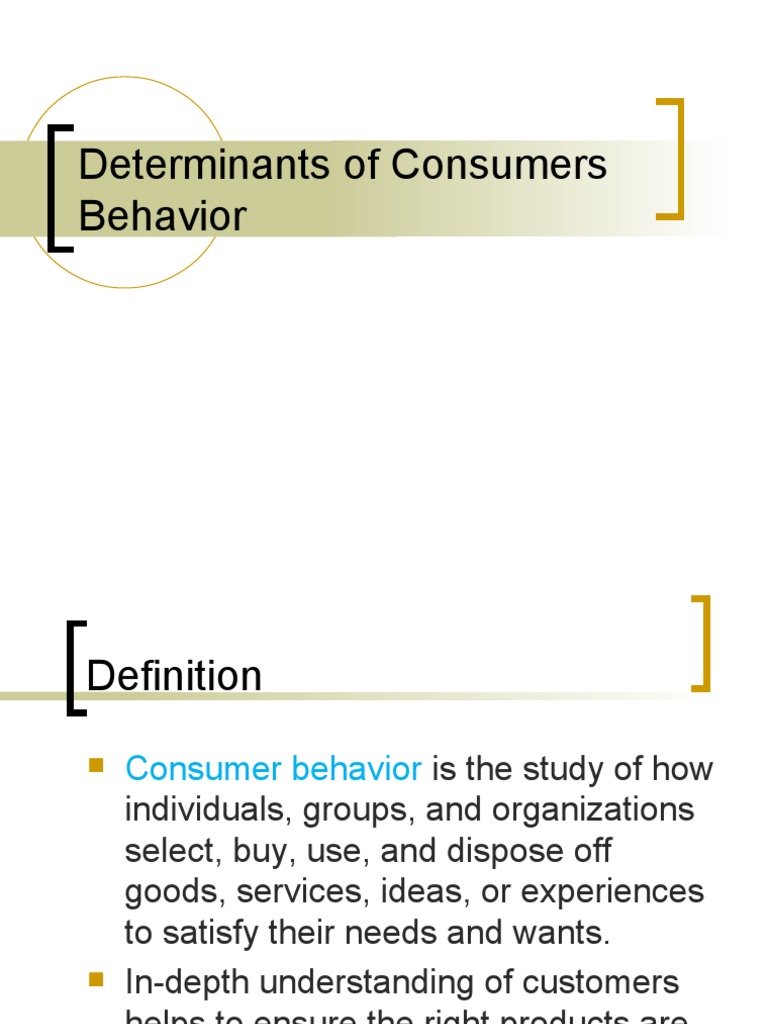 Understanding Consumer Behavior Factors | PDF | Consumer Behaviour ...
