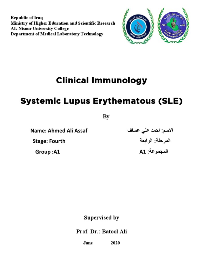 Systemic Lupus Erythematosus SLE | PDF | Systemic Lupus Erythematosus ...