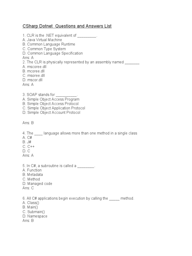 VB MCQ | PDF | Method (Computer Programming) | Class (Computer Programming)