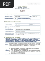 DBT Case Formulation Template - Brief Format | PDF