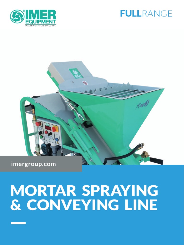 Mortar Spraying & Conveying Line: Fullrange | PDF | Plaster | Mortar ...
