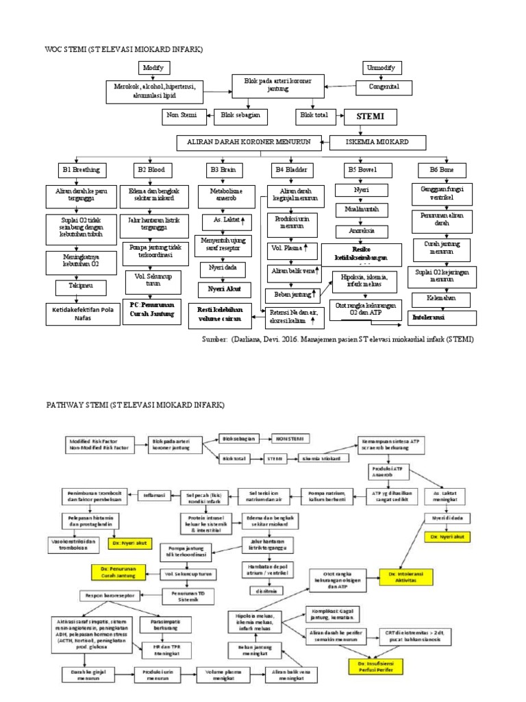 Pathway dan WOC untuk STEMI | PDF