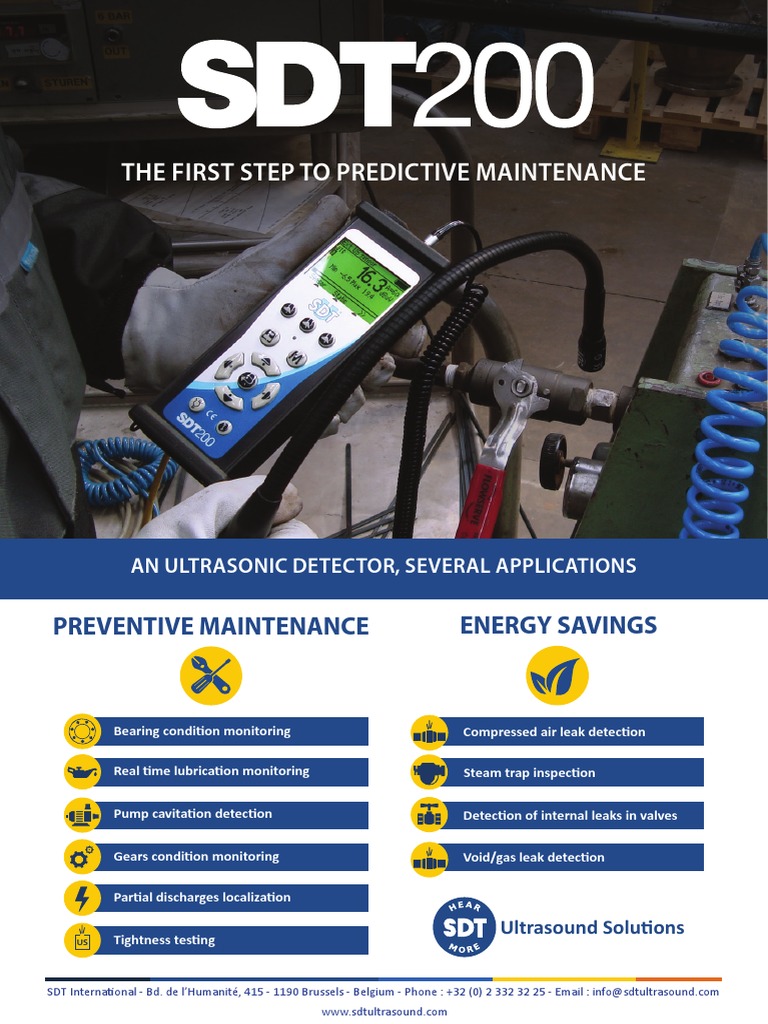 SDT200 Brochure EN02 | PDF | Ultrasound | Electrical Engineering