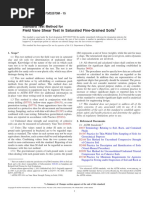 Standard Test Method For Field Vane Shear Test in Saturated Fine ...