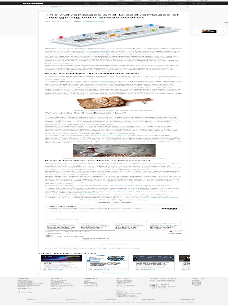 The Advantages & Disadvantages of PCB Designing With Breadboards ...