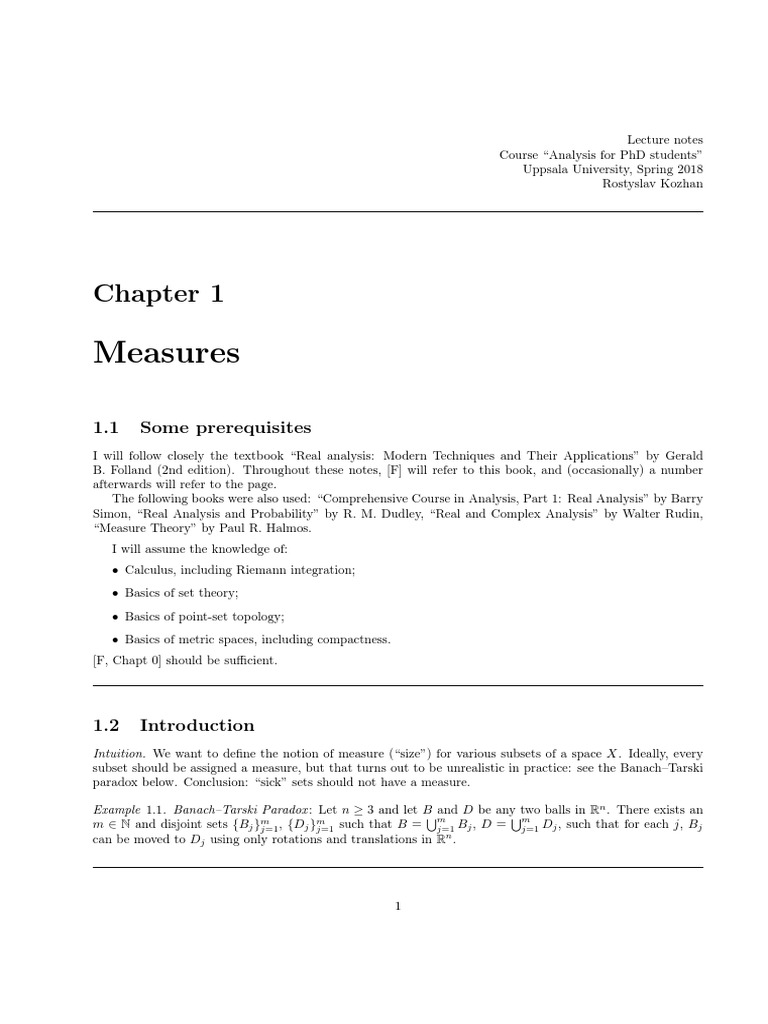 The Theory of La Mesure | PDF | Measure (Mathematics) | Measure Theory