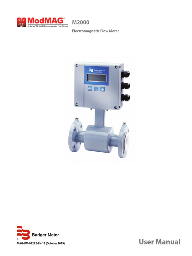 User Manual: Electromagnetic Flow Meter | PDF | Valve | Electrical Wiring