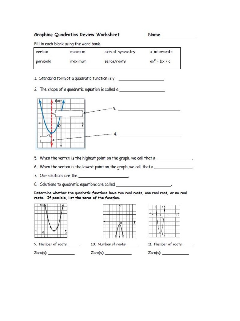 Quadratic Function - Graphing Quadratic Function Task 3 | PDF