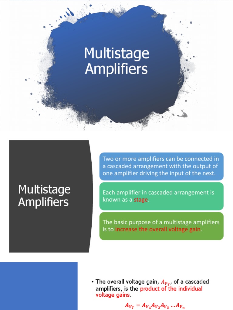 1 Multistage Amplifiers | PDF | Amplifier | Capacitor