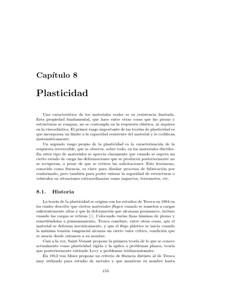 Teoria Plasticidad | PDF | Plasticidad (Física) | Elasticidad (Física)