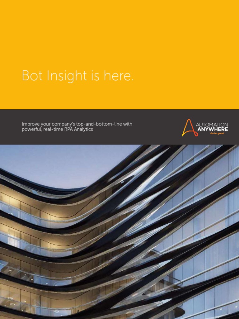Real-Time RPA Analytics with Bot Insight | PDF | Analytics ...