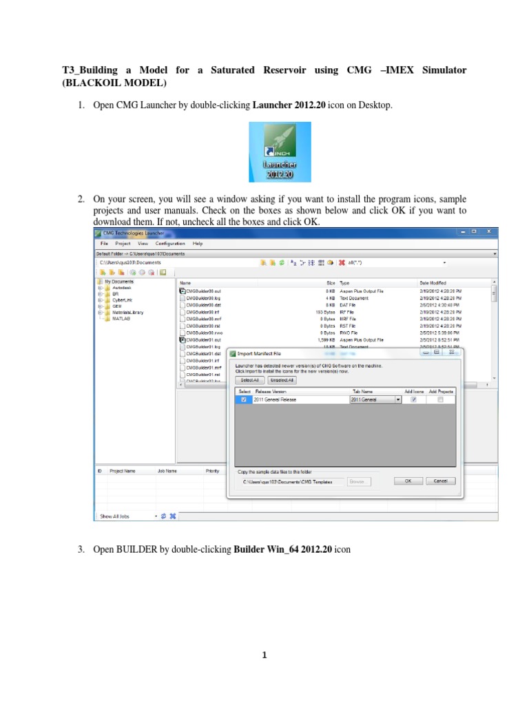 T3 - Building A Model For A Saturated Reservoir Using CMG - IMEX ...