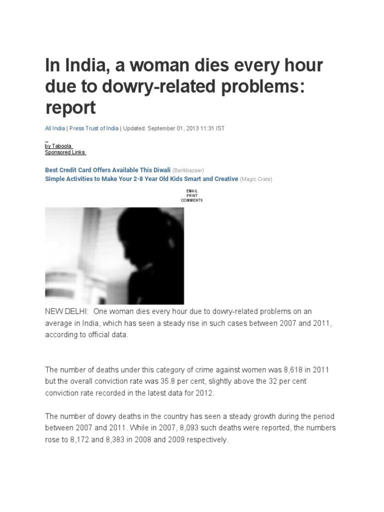 Dowry Reports in India | PDF | Kidnapping | Violence Against Women