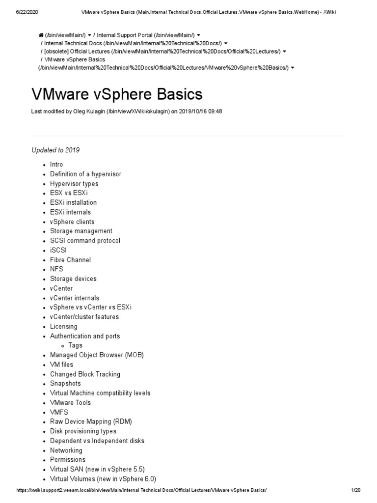 VMware Vsphere Basics | PDF | Virtualization | Virtual Machine