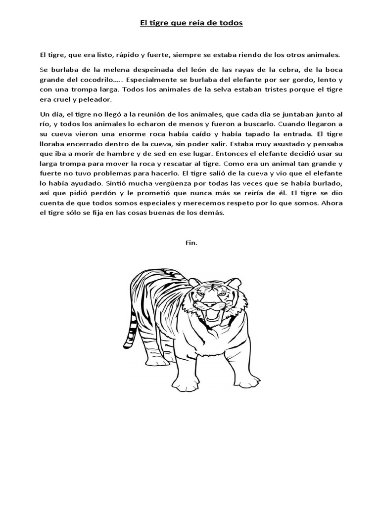 El Tigre Que Reía De Todos Pdf