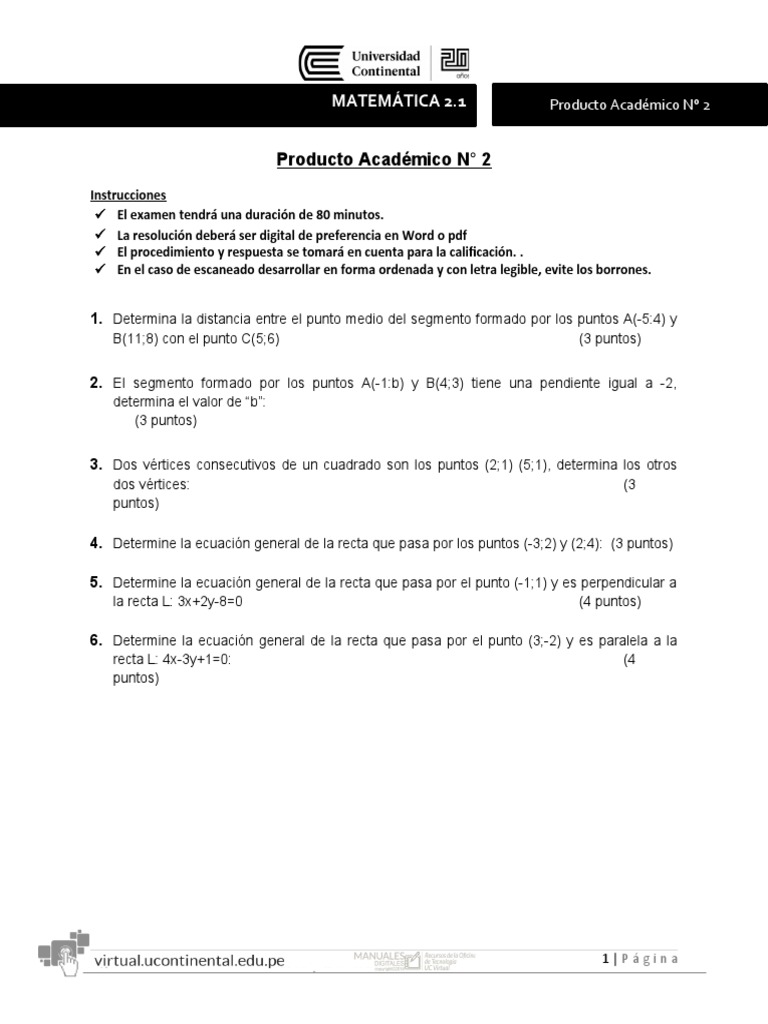 Producto Académico N2-Mate2.1 | PDF