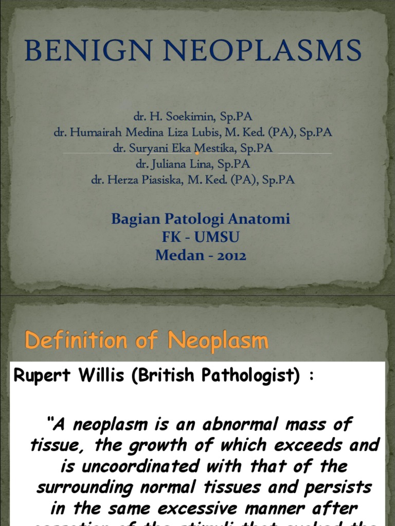 Benign Neoplasms | PDF | Epithelium | Neoplasms