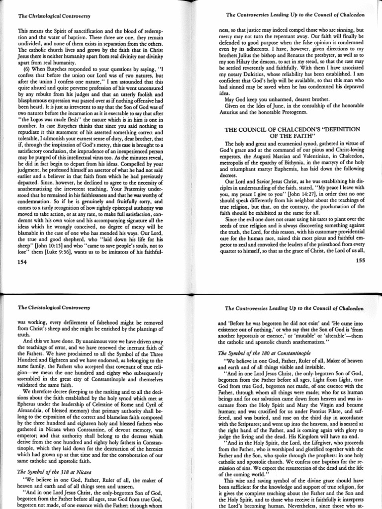 Chalcedonian Definition - Norris | PDF