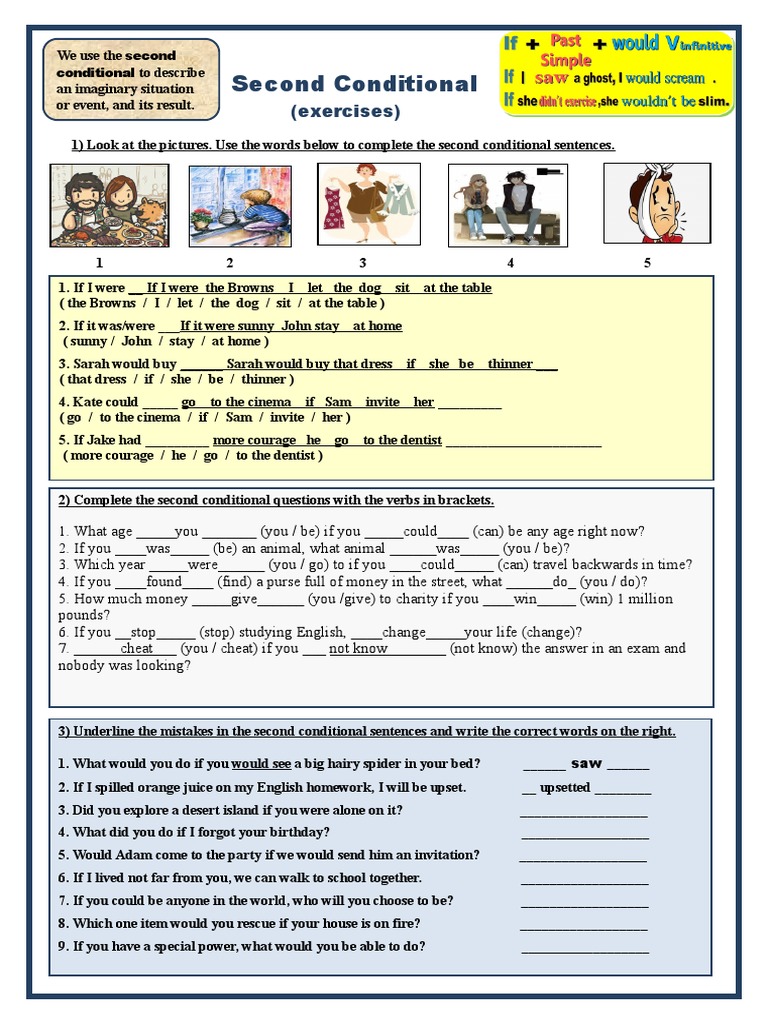 Second Conditional Act 4 | PDF | Semiotics | Syntax