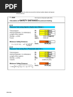 Safe Distance Calculation Hydrotest | PDF | Technology & Engineering