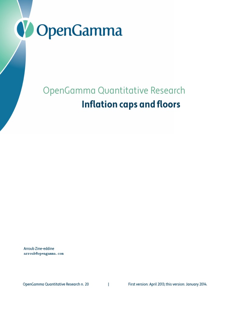 Opengamma Quantitative Research: Inflation Caps and Floors | PDF ...