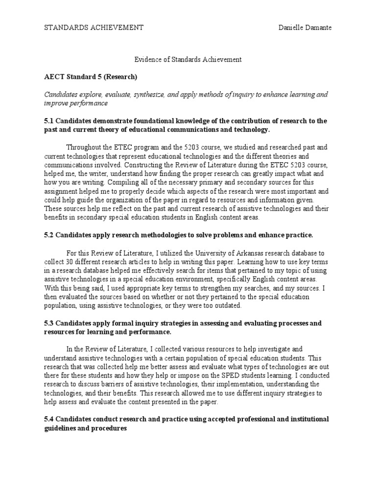 Aect Standard 5 | PDF | Cognition | Communication