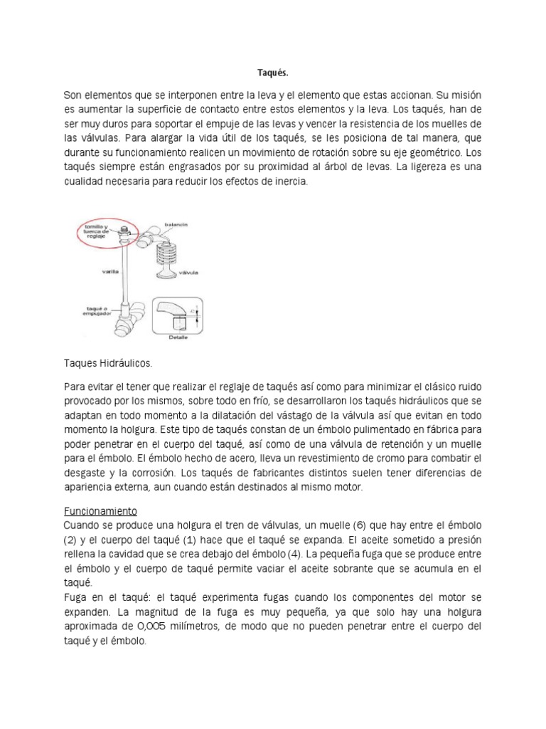 Taques Mecanicos e Hidraulicos | PDF | Pistón | Motores