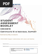 CHCDIS012 Student Assessment Booklet.v1.0 | PDF | Empowerment | Autonomy