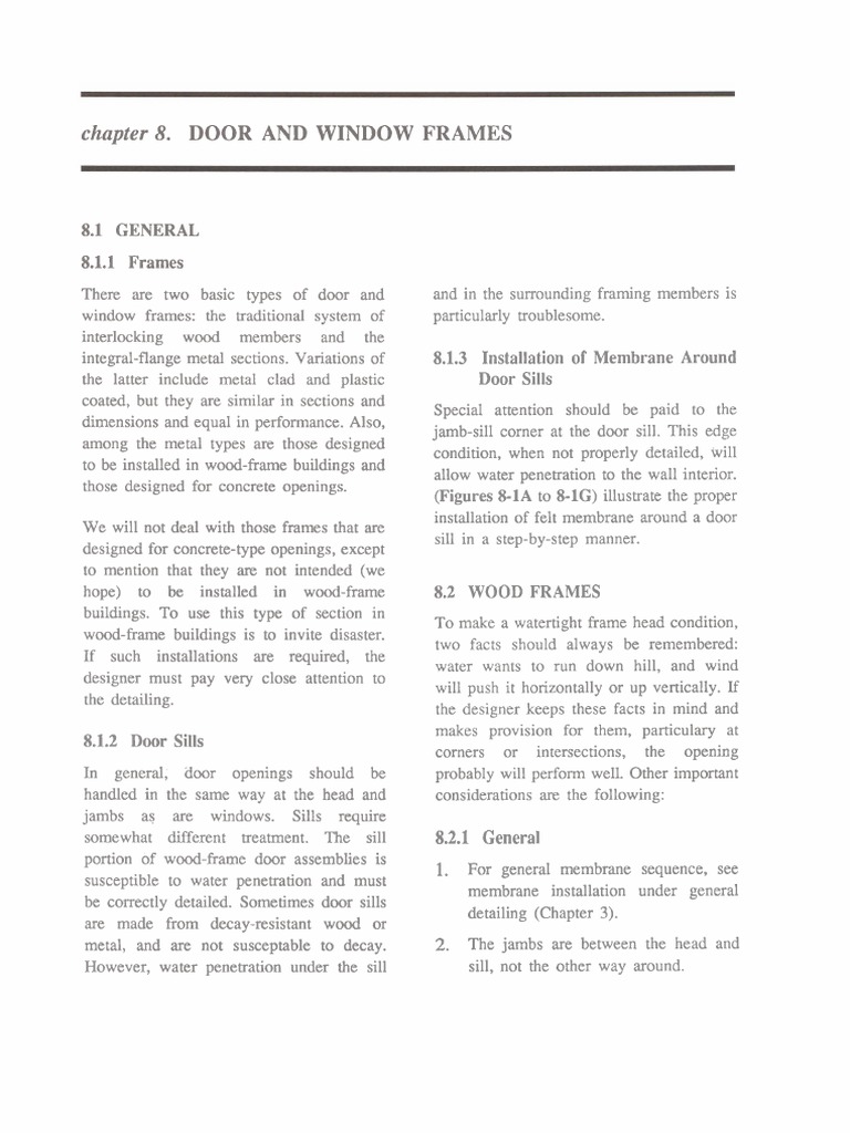 Door and Window Frames | PDF