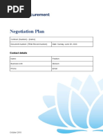 Negotiation Planning Template Guide | PDF