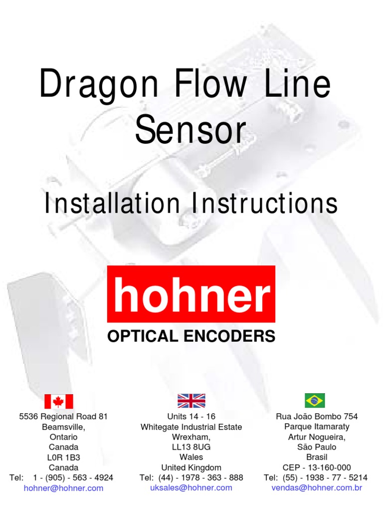 Dragon Flow Line Sensor: Installation Instructions | PDF | Screw ...