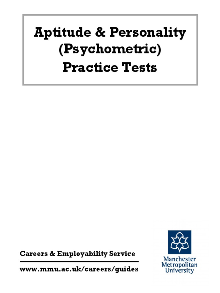 Aptitude & Personality (Psychometric) Practice Tests: Careers ...