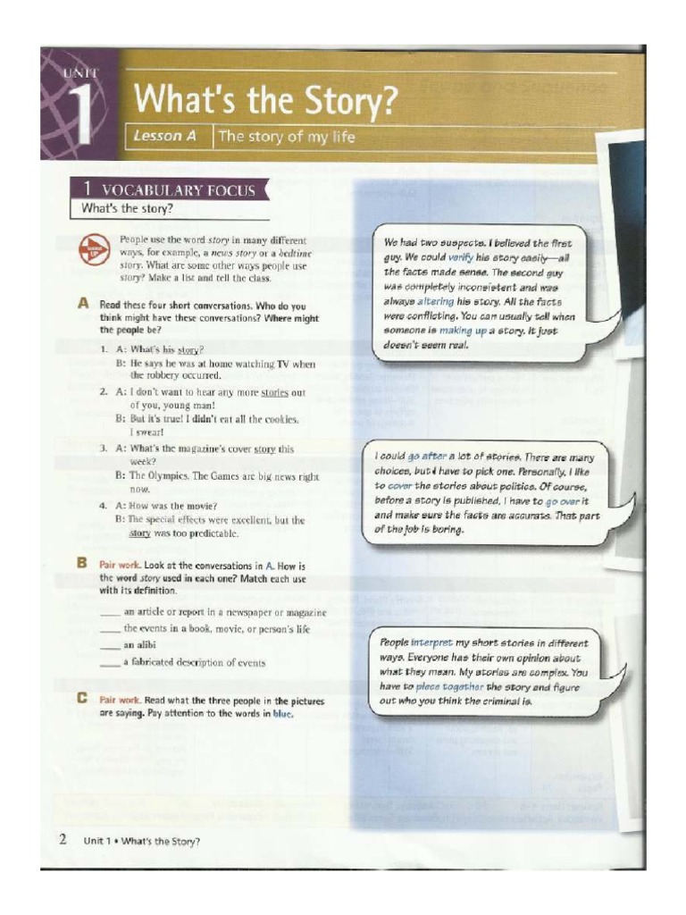 World Pass Upper Intermediate Unit 1 | PDF