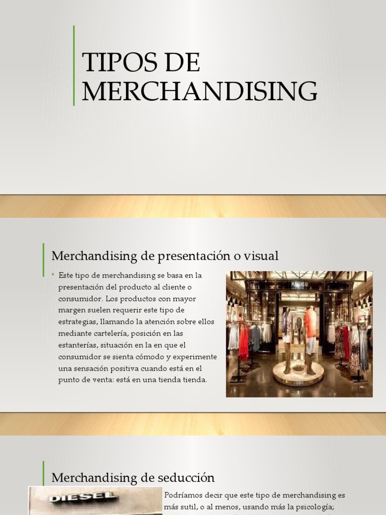 Tipos de Merchandising | PDF | Comercialización | Producto (Negocio)