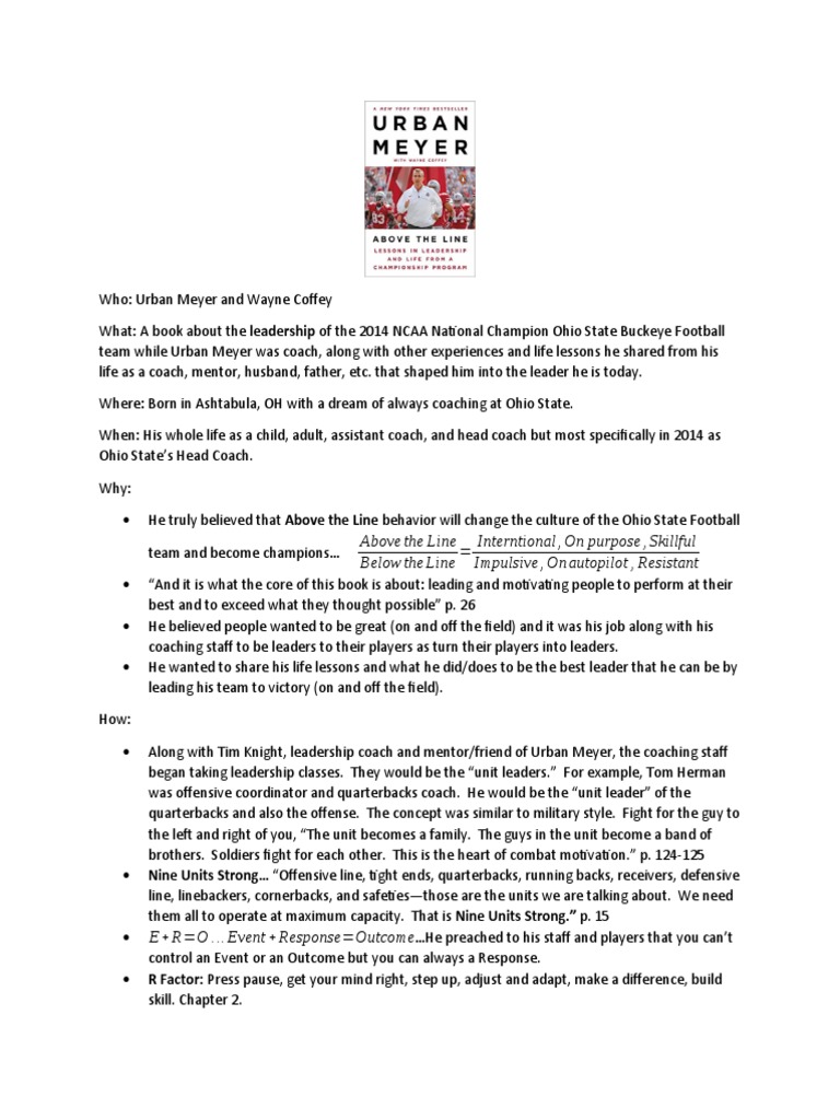 Leadership Book Handout | PDF | Ohio State Buckeyes Football | Leadership