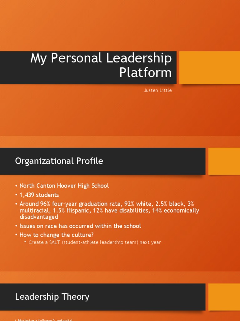 Personal Leadership Platform | PDF | Goal | Leadership