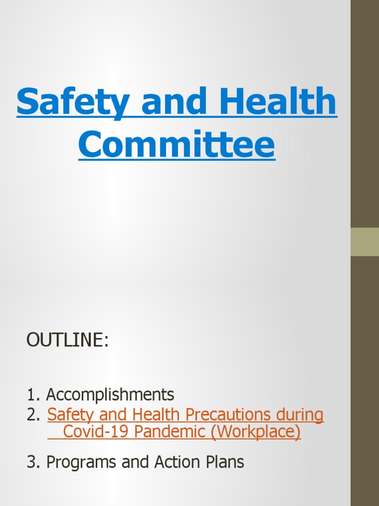 Safety Presentation Sample | PDF | Health Care | Business