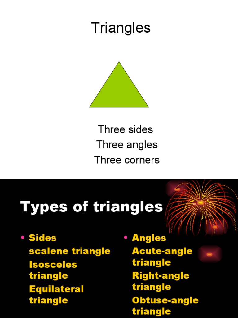 Triangles: Three Sides Three Angles Three Corners | PDF | Cooking, Food ...
