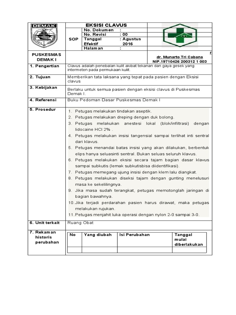 SPO Eksisi Clavus-1 | PDF