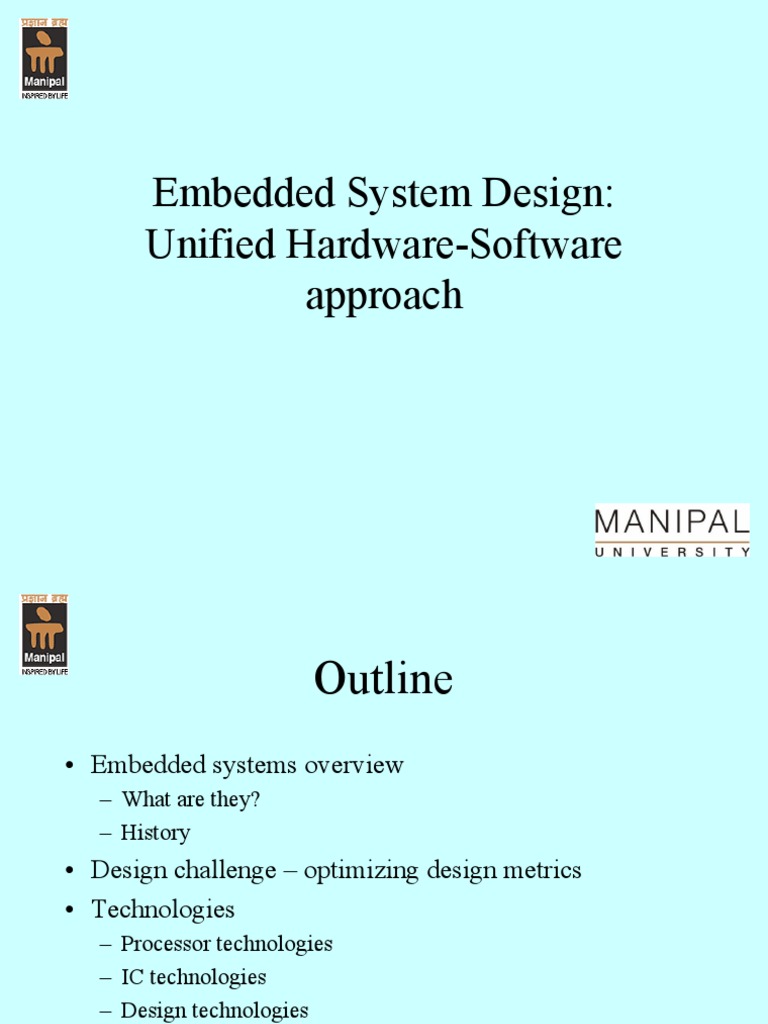Embedded System Design: Unified Hardware-Software Approach | PDF | Central Processing Unit ...