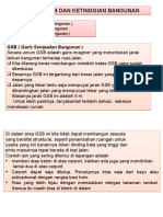 Menghitung Luas Bangunan, KDB, KLB, KDH, KB Dan GSB | PDF