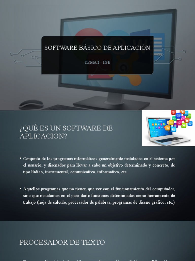 Software Básico de Aplicación | PDF