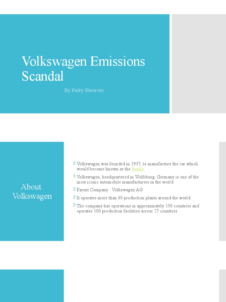 Volkswagen Emissions Scandal | PDF | Volkswagen | Volkswagen Group